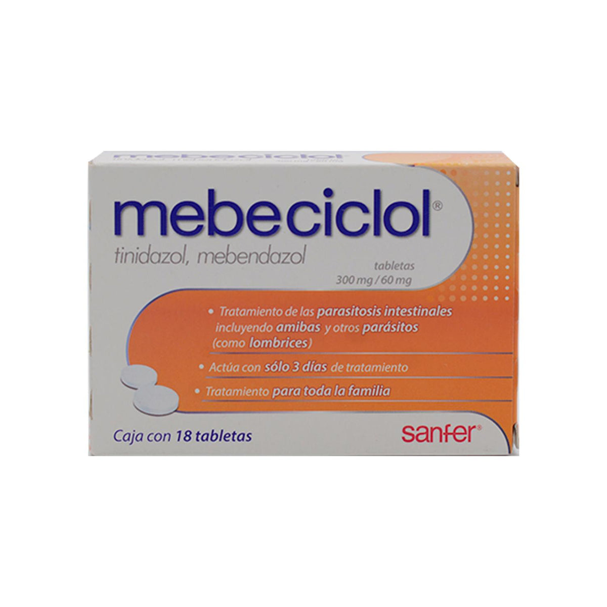 Antiparasitario Mebeciclol 18 Tabletas — Mutio Store