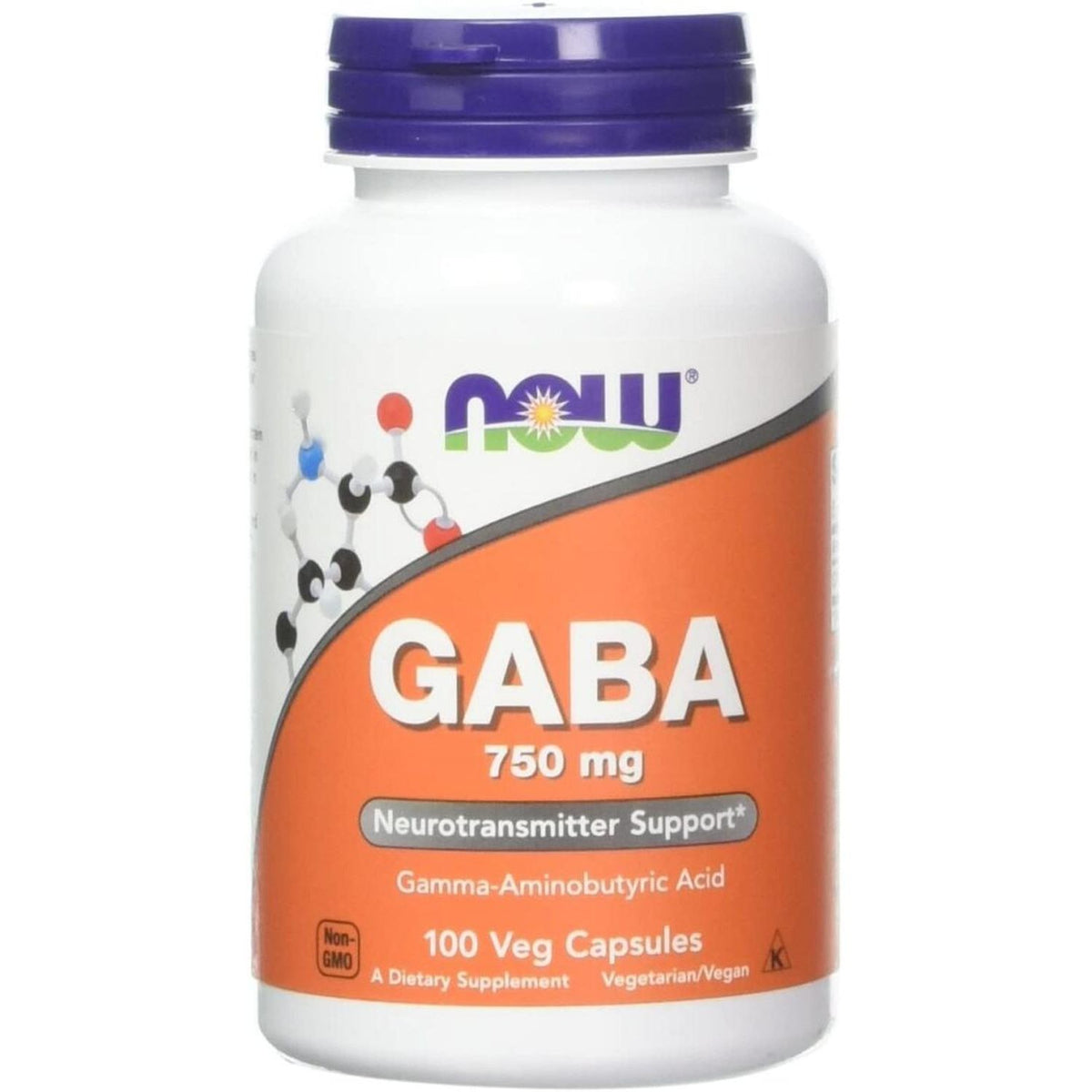 Aminoácidos Now Gaba 750 mg 100 cápsulas — Mutio Store