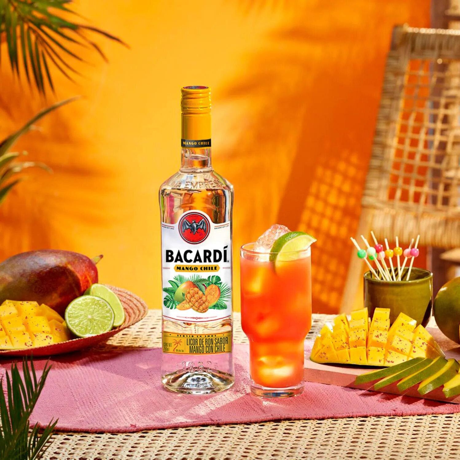 Paquete de 3 Licor de Ron Bacardi Mango Chile 700 ml — Mutio Store