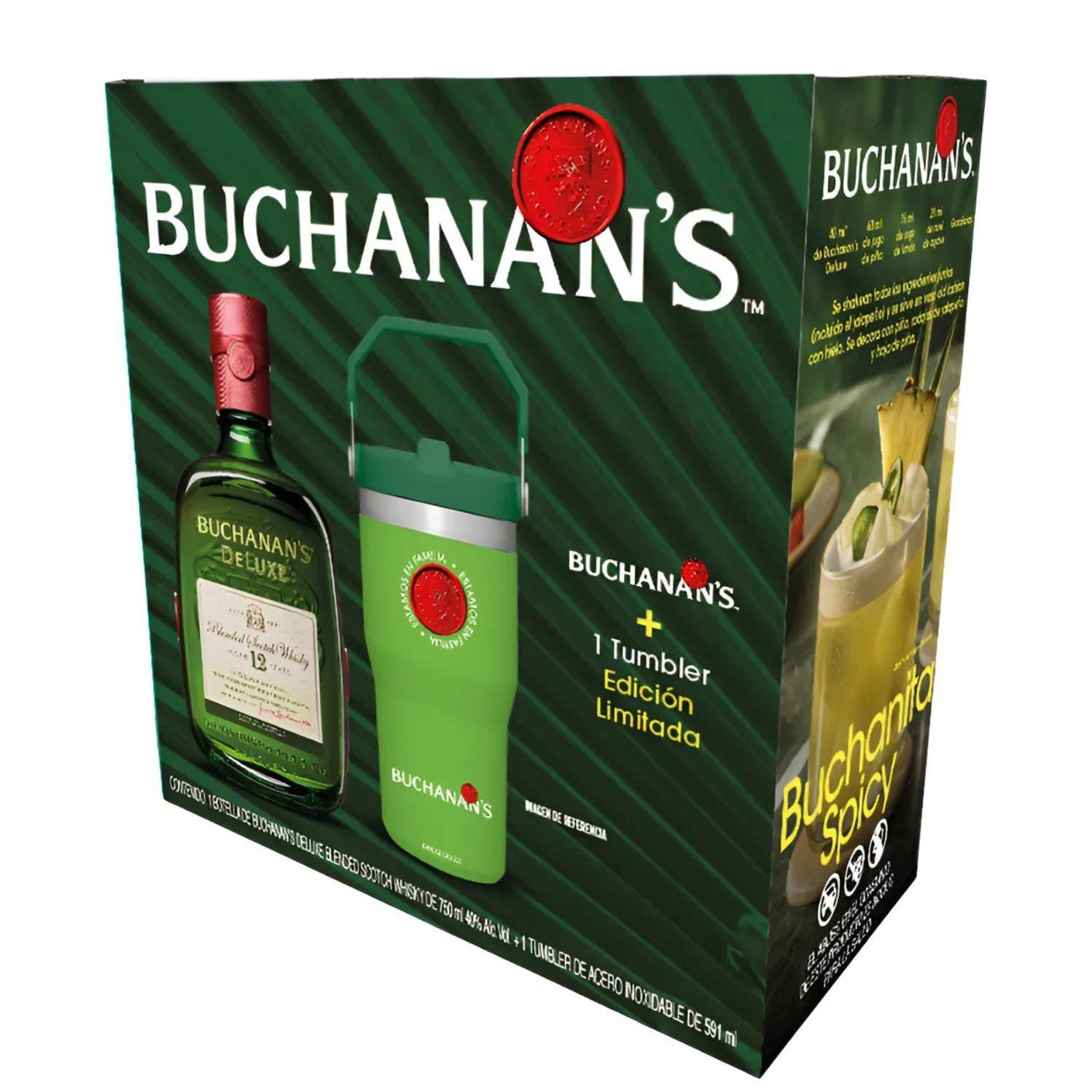 Whisky Buchanans Deluxe 12 Años 750 ml+Tumbler — Mutio Store