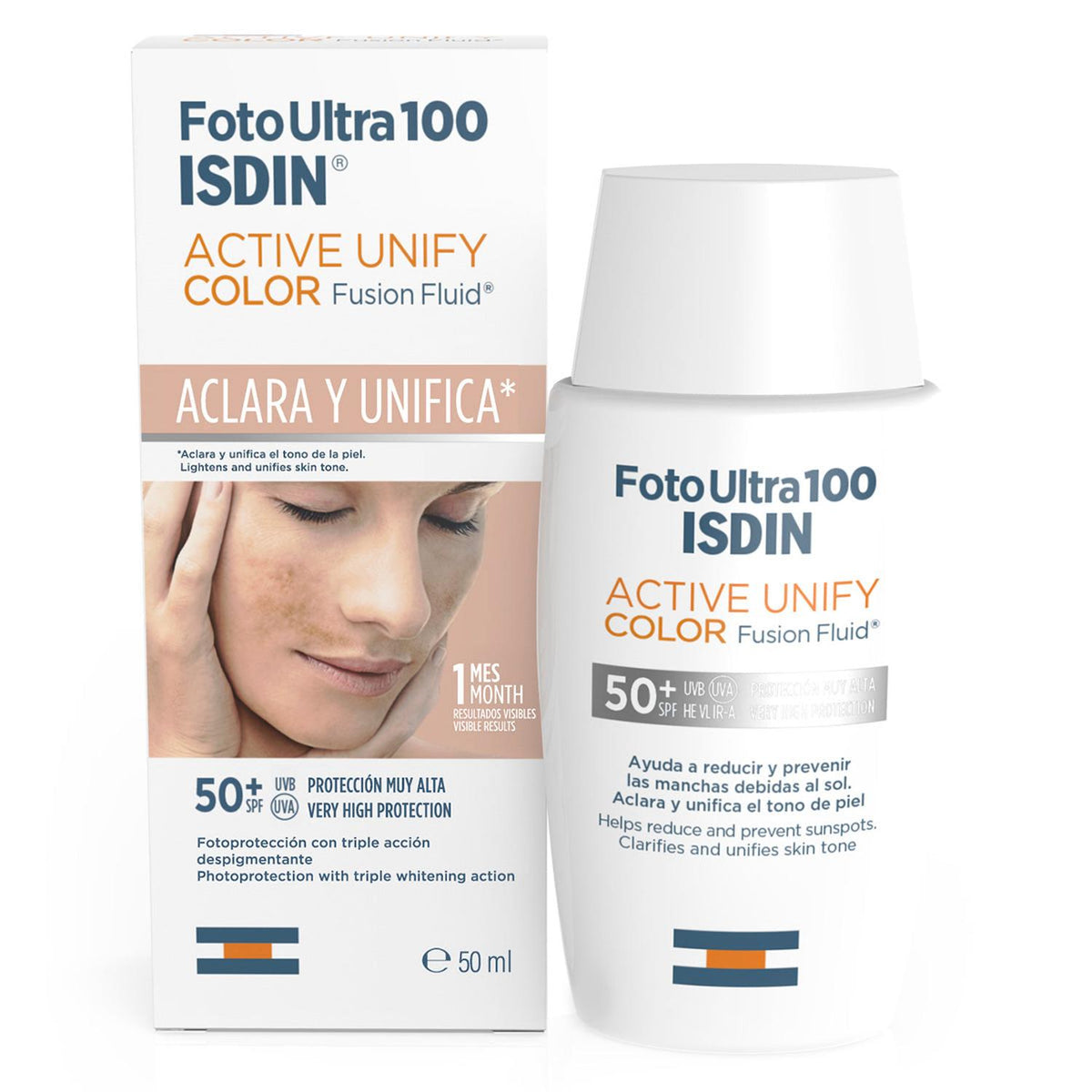 Fotoultra 100 Isdin Active Unify Color SPF 50+ 50 ml — Mutio Store